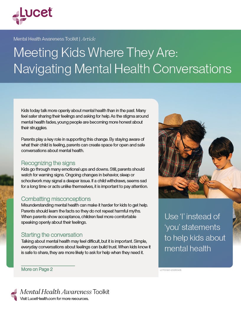 Meeting Kids Where They Are: Navigating Mental Health Conversations