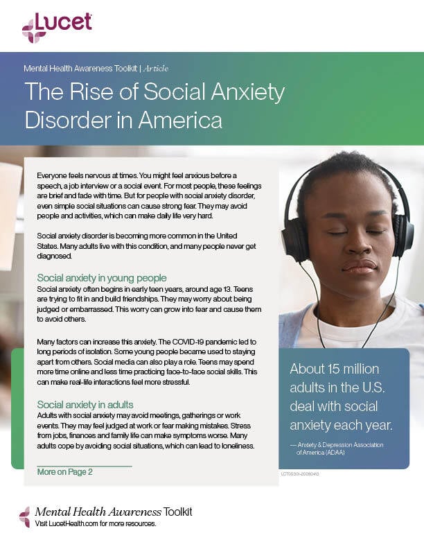 The Rise of Social Anxiety Disorder in America