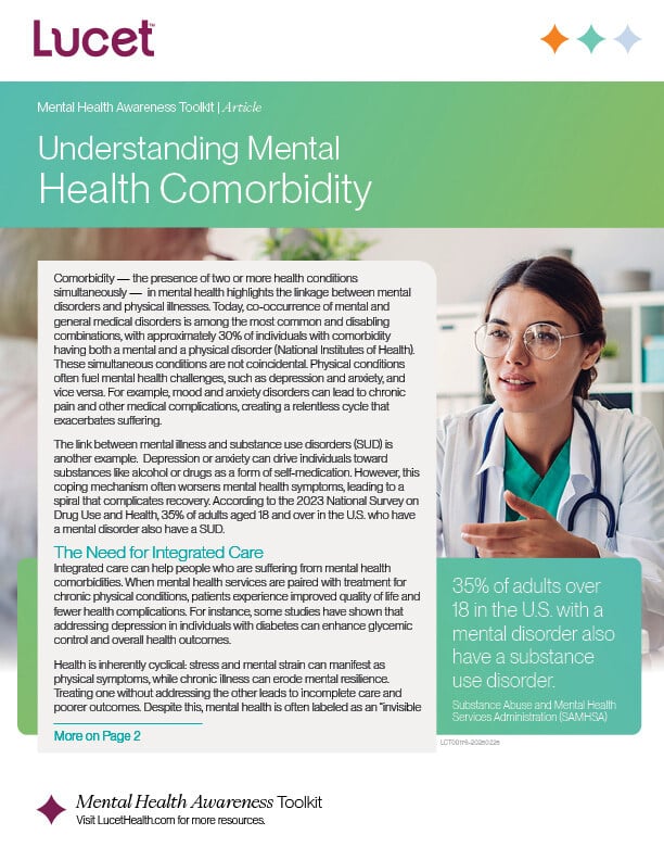 Understanding Mental Health Comorbidity