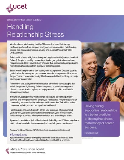 Handling Relationship Stress