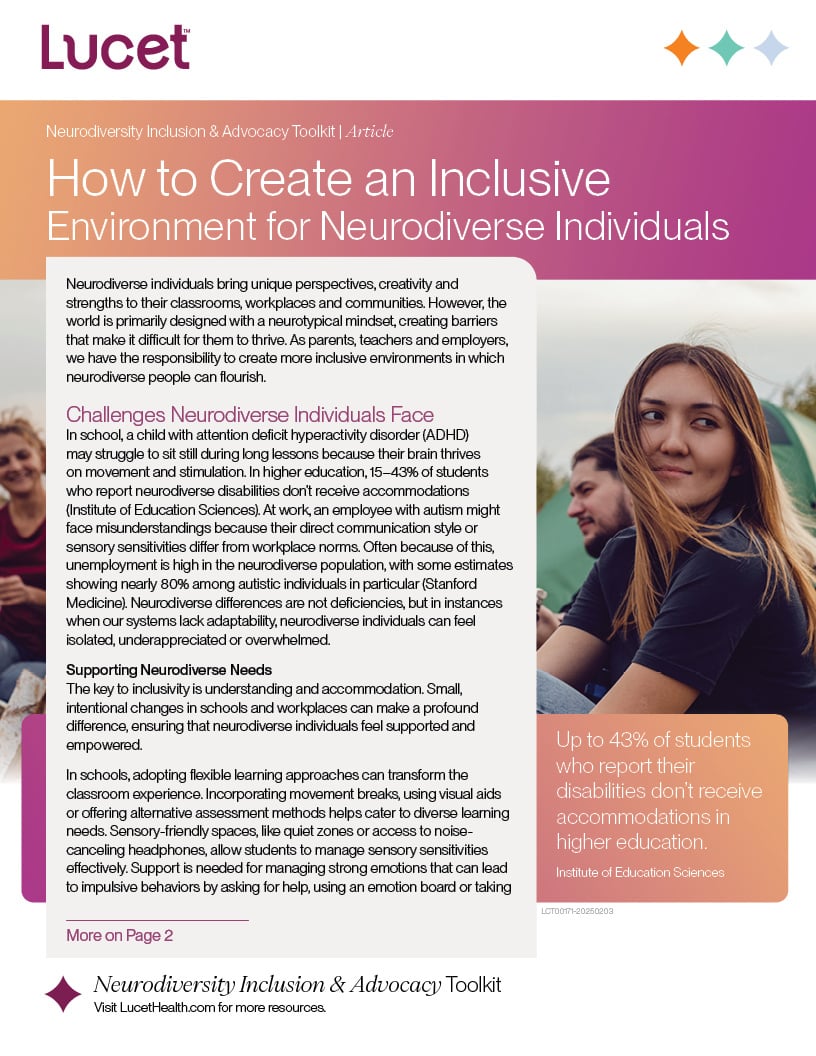 How to Create an Inclusive Environment for Neurodiverse Individuals