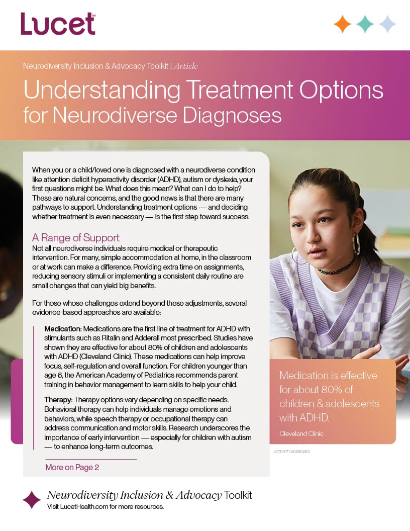 What Understanding Treatment for Neurodiverse Diagnoses