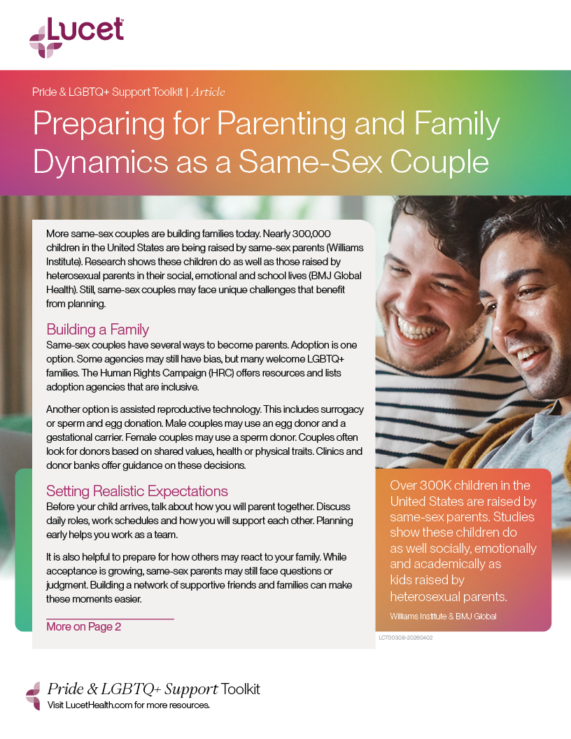Preparing for Parenting & Family Dynamics as a Same-Sex Couple