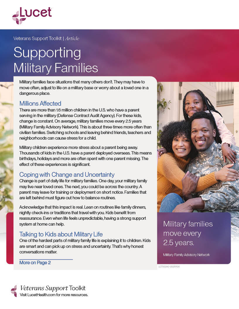 Supporting Military Families
