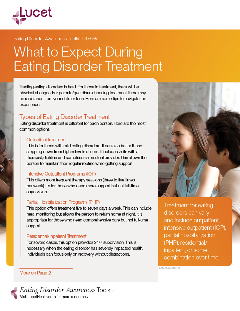 What to Expect During Eating Disorder Treatment