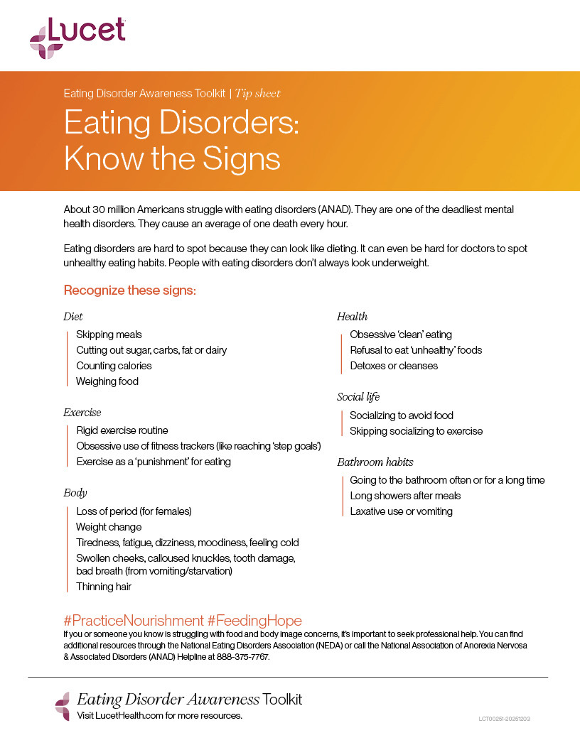 Eating Disorders: Know the Signs