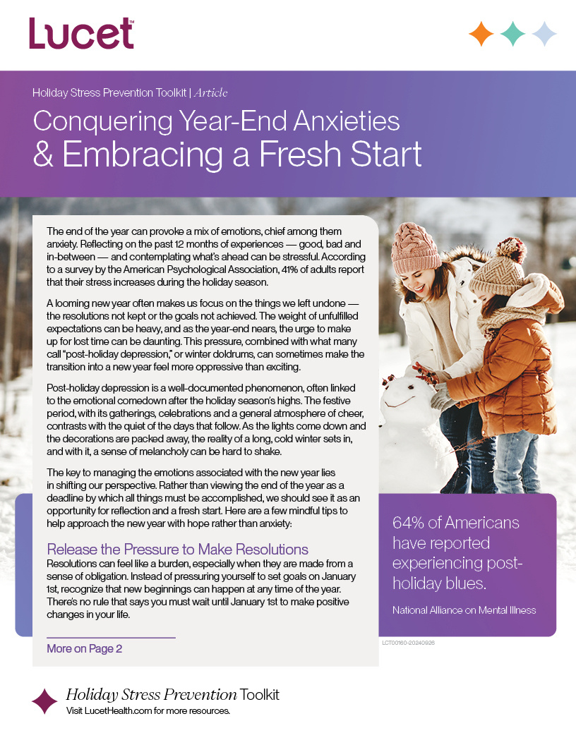 Conquering Year-End Anxieties & Embracing a Fresh Start