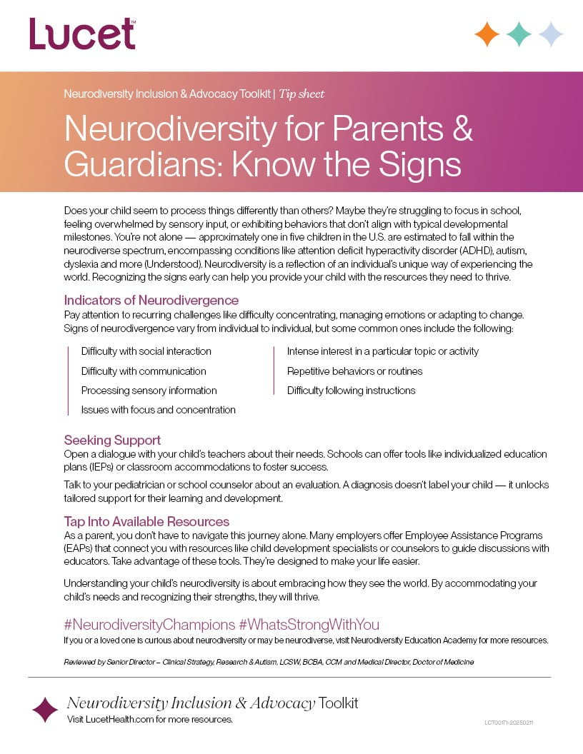 Neurodiversity: Know the Signs