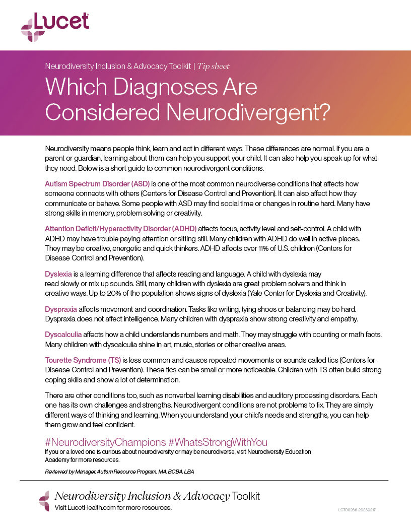 Which Diagnoses are Considered Neurodiverse?